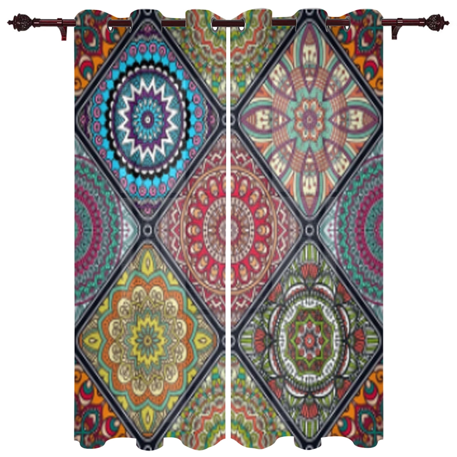 African Patterns Luxury Curtains Living Room Bedroom Window Curtain ...