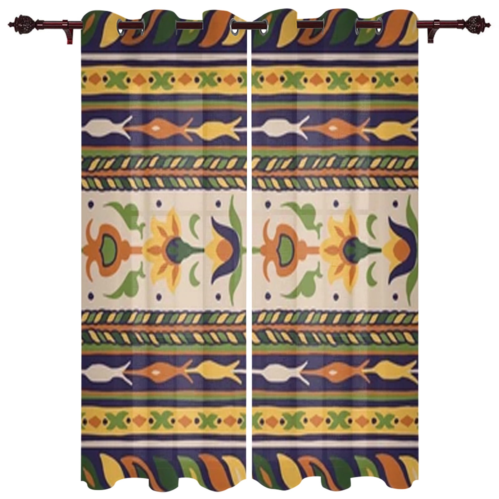 African Patterns Luxury Curtains Living Room Bedroom Window Curtain ...