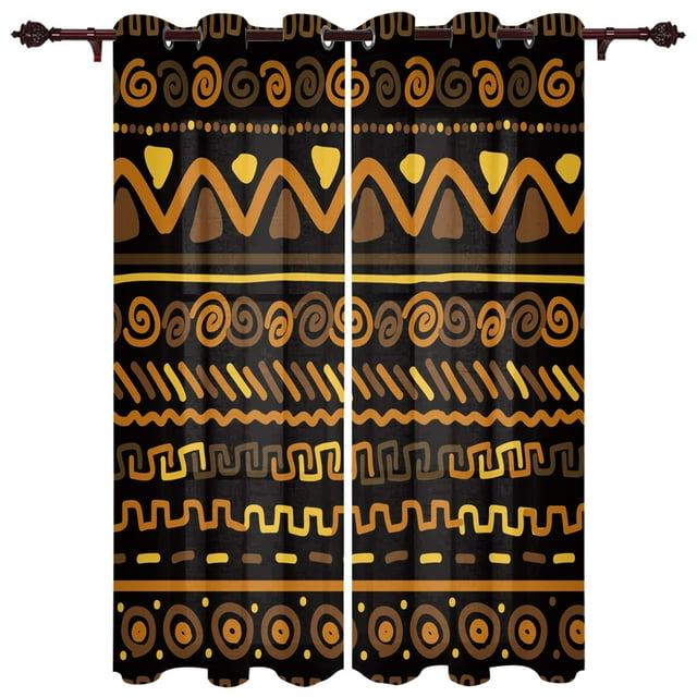 African Patterns Luxury Curtains Living Room Bedroom Window Curtain ...