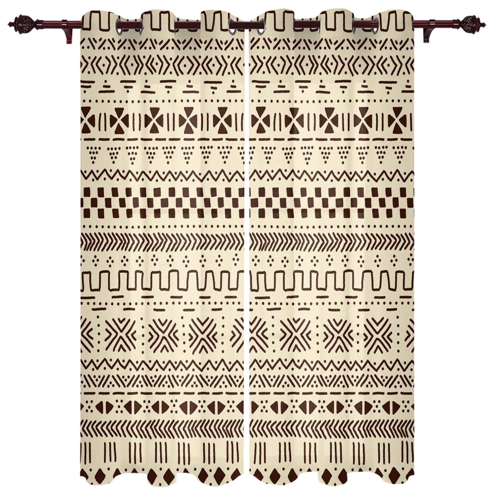 African Patterns Luxury Curtains Living Room Bedroom Window Curtain ...