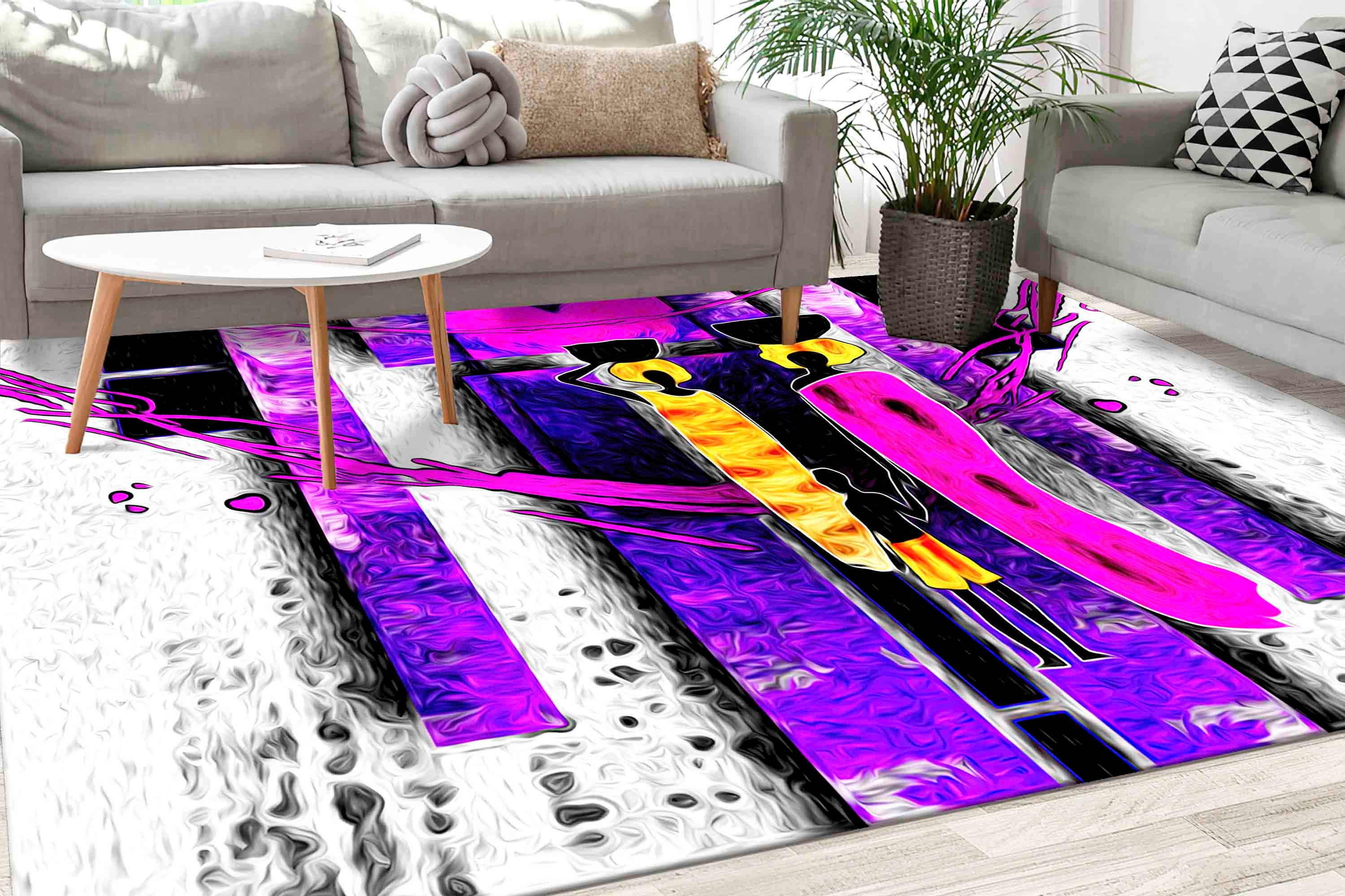 African People Rug, Black Woman Rug, African Woman Rug, Accent Rug ...