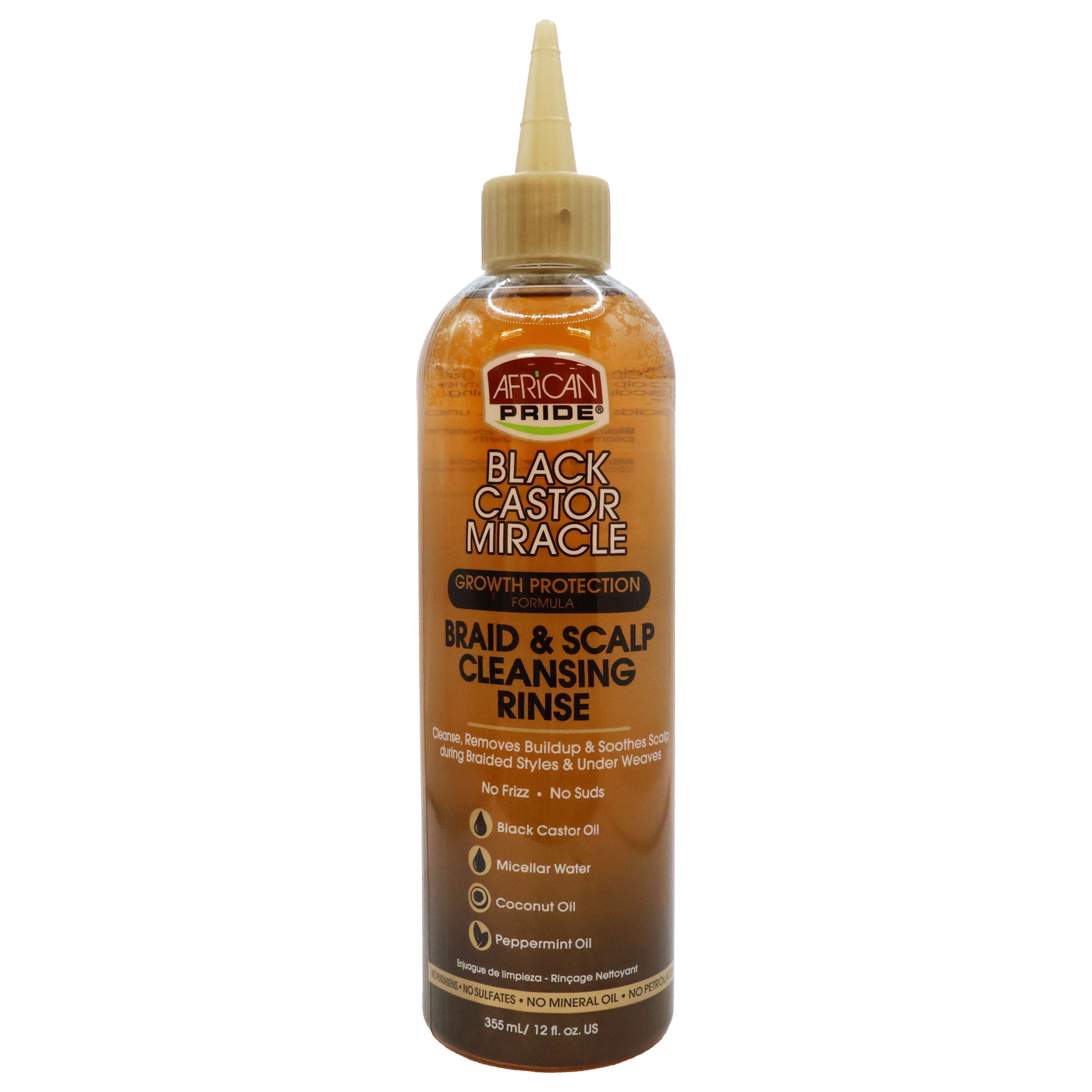 African Pride Black Castor Miracle Braid Scalp Cleansing Rinse, Anti ...