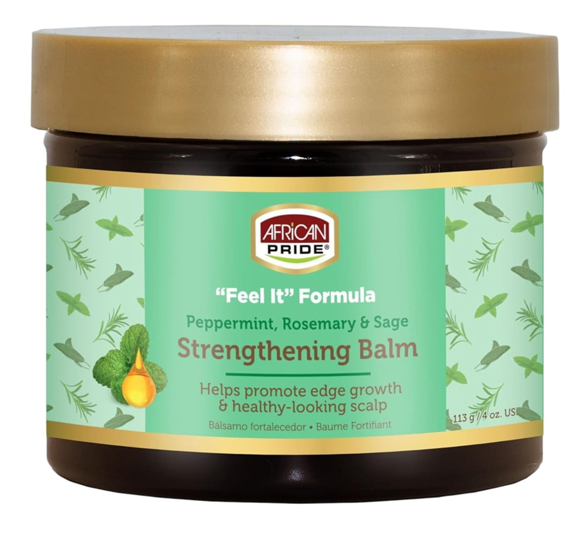 African Pride Feel It Formula Strengthening Balm 4 Ounce Jar (Pack of 2 ...