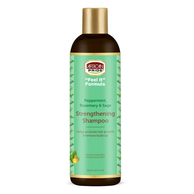 African Pride Feel It Formula- Strengthening Shampoo 12 oz., All Hair ...