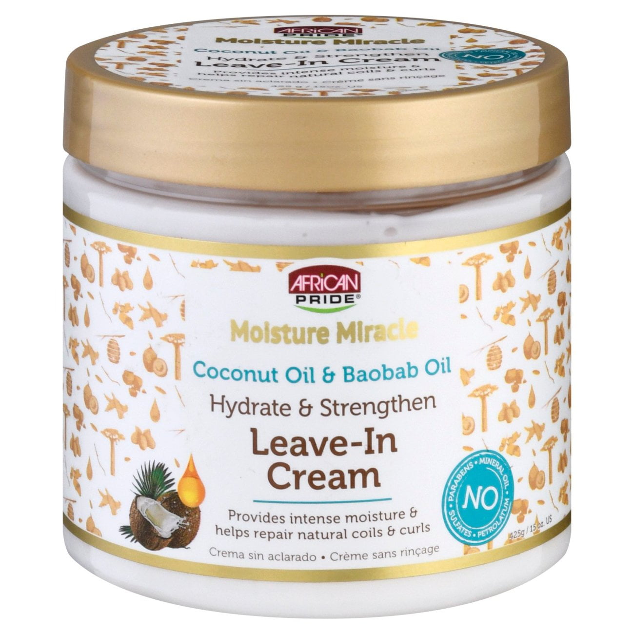 African Pride Moisture Miracle Leave-In Cream - 15 oz (Packaging May ...