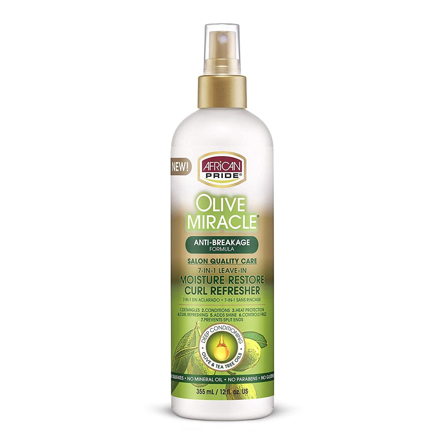 African Pride Olive Miracle 7-IN-1 Leave-In Moisture Hair Curl ...