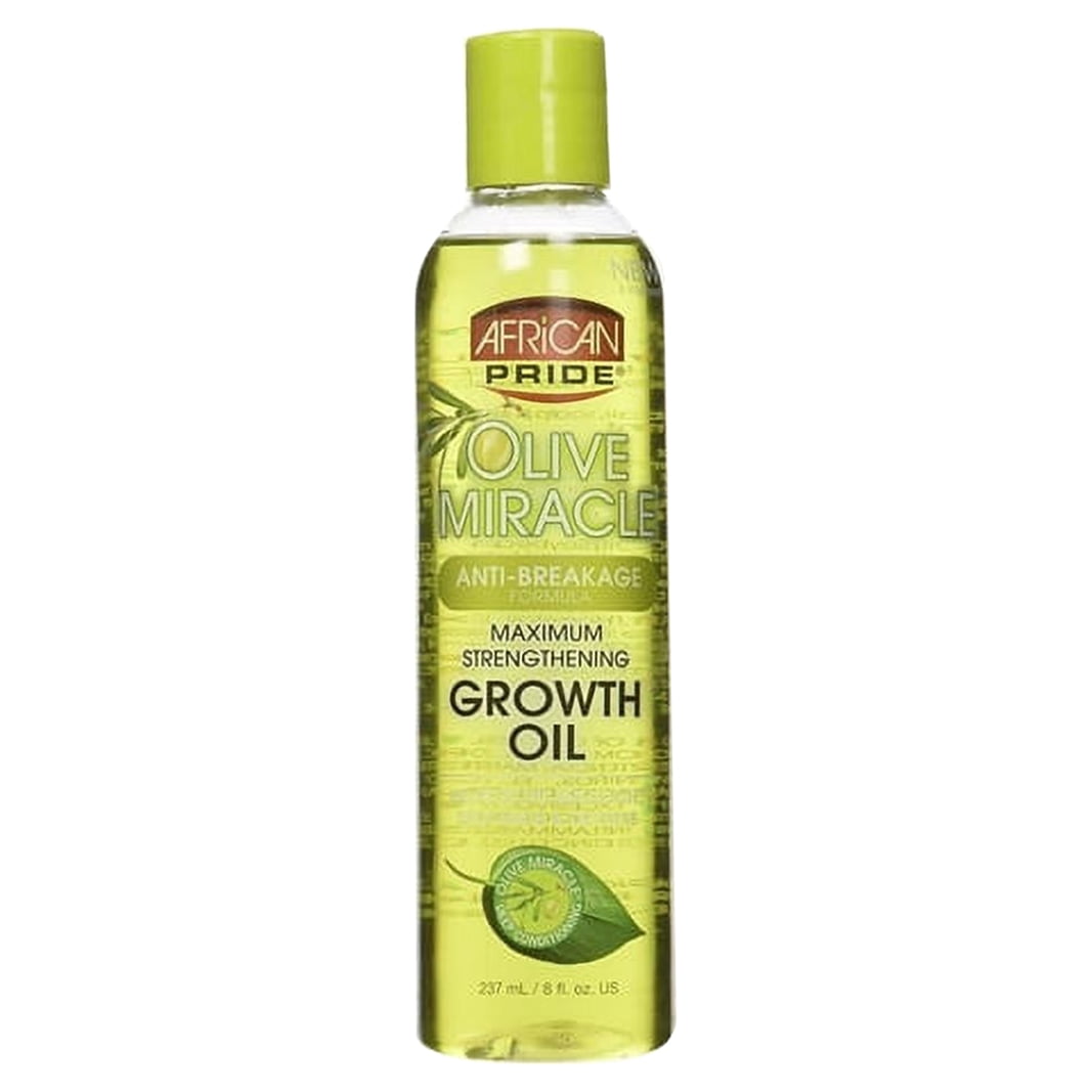 African Pride Olive Miracle Anti-Breakage Hair Oil, Strengthening, 8 Oz ...