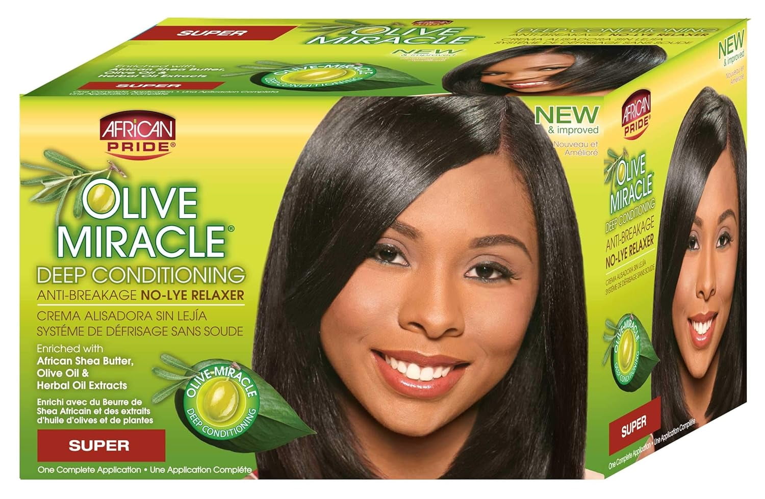 African Pride Olive Miracle Deep Conditioning Anti-Breakage No-Lye ...