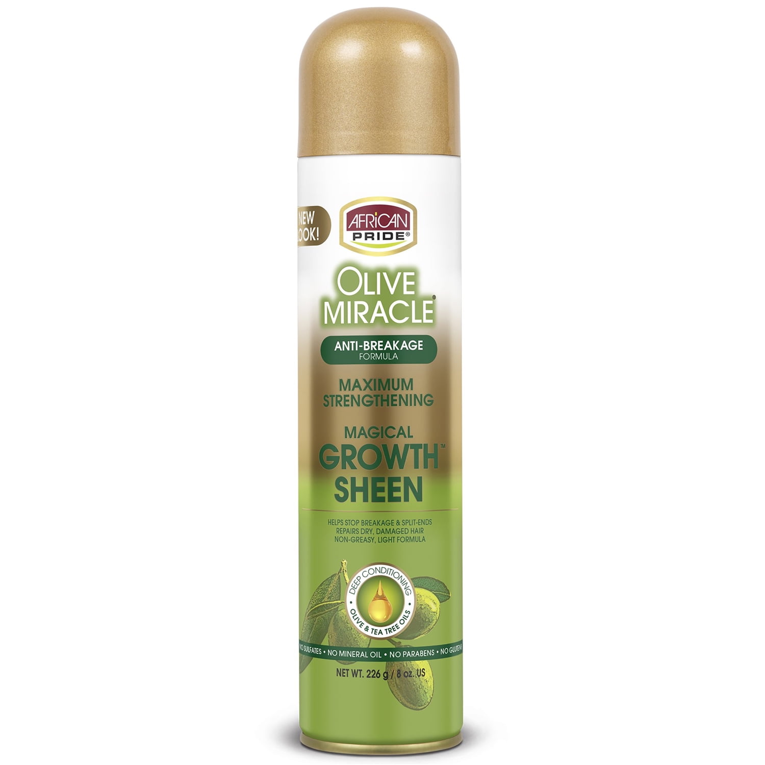 African Pride Olive Miracle Growth Sheen, 8 Oz., Pack of 3 - Walmart.com