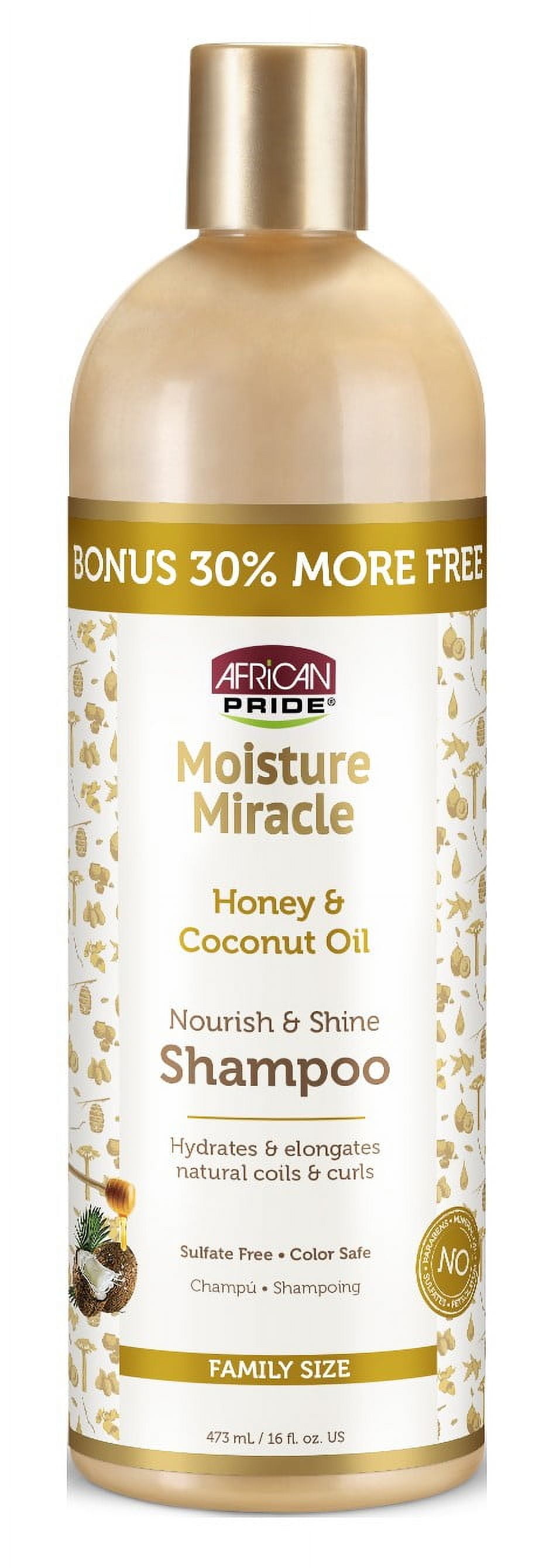 African Pride Shampoo Honey & Coconut Oil 16oz (Pack of 3) - Walmart.com