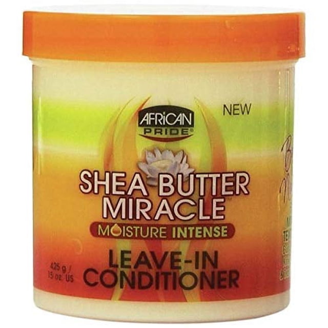 African Pride Shea Butter Miracle Leave in Hair Conditioner, 15 Oz ...