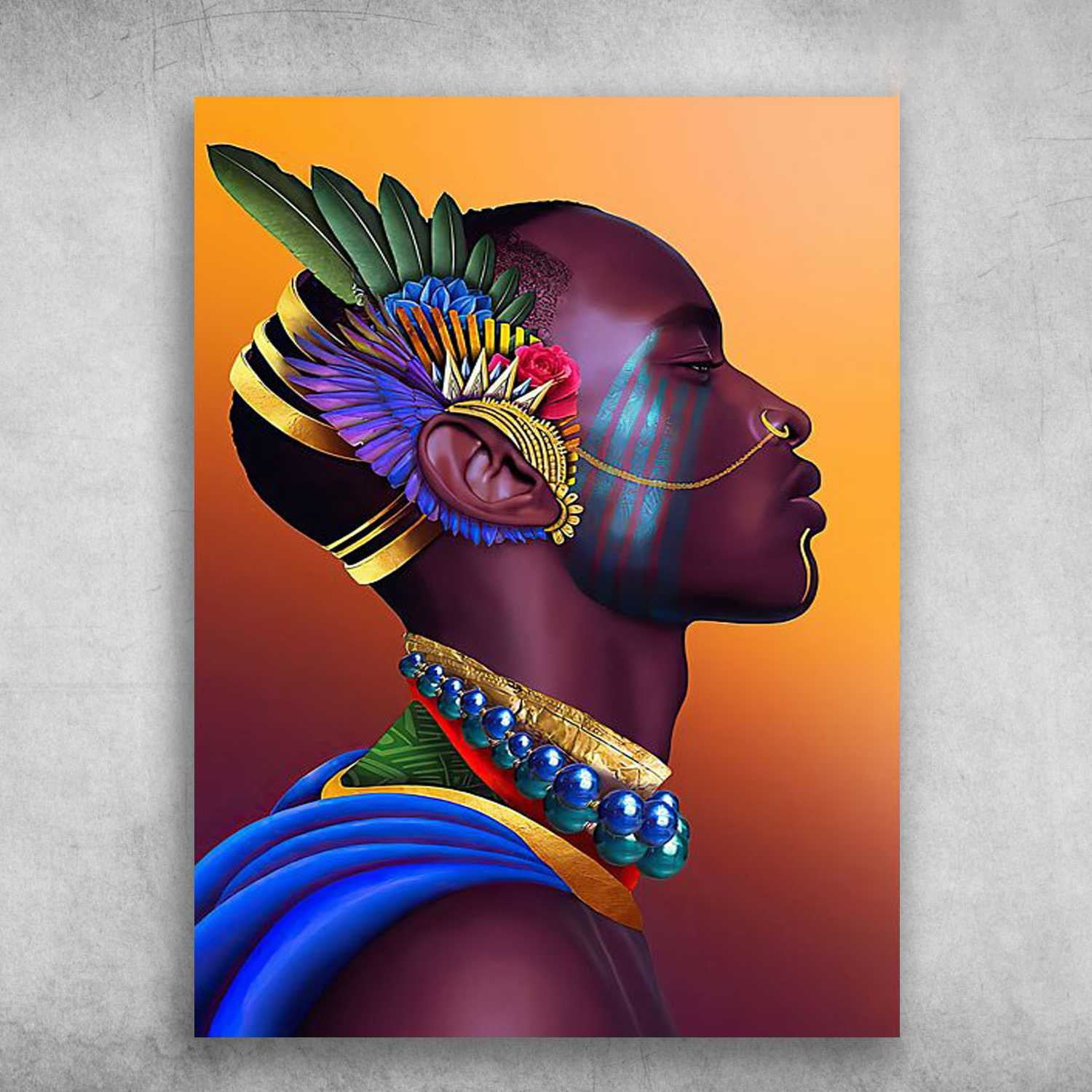 African Prince, Black Man Poster, Black King 11 x 17 Inch Poster ...