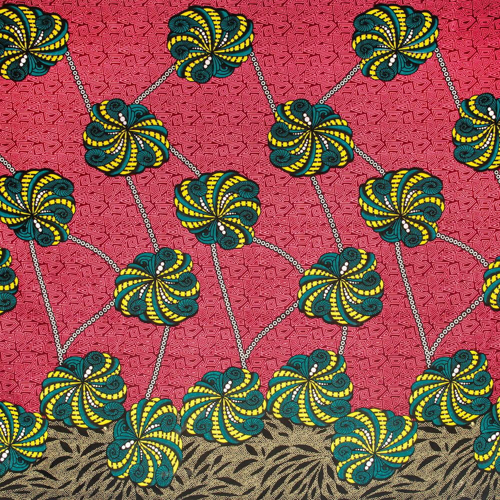 African Print (750821-1) Multi Color African Print 100% Cotton 44/45 ...