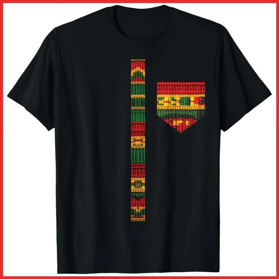 African Print Dashiki Kente Art Black History Month Unisex T-Shirt S ...