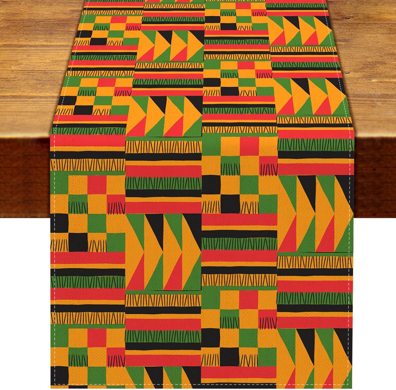 African Print Table Runner Juneteenth Kente Decoration Afro American ...