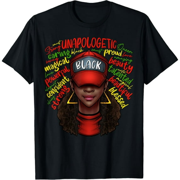 African Queen Black History Month African American Ladies T-Shirt ...