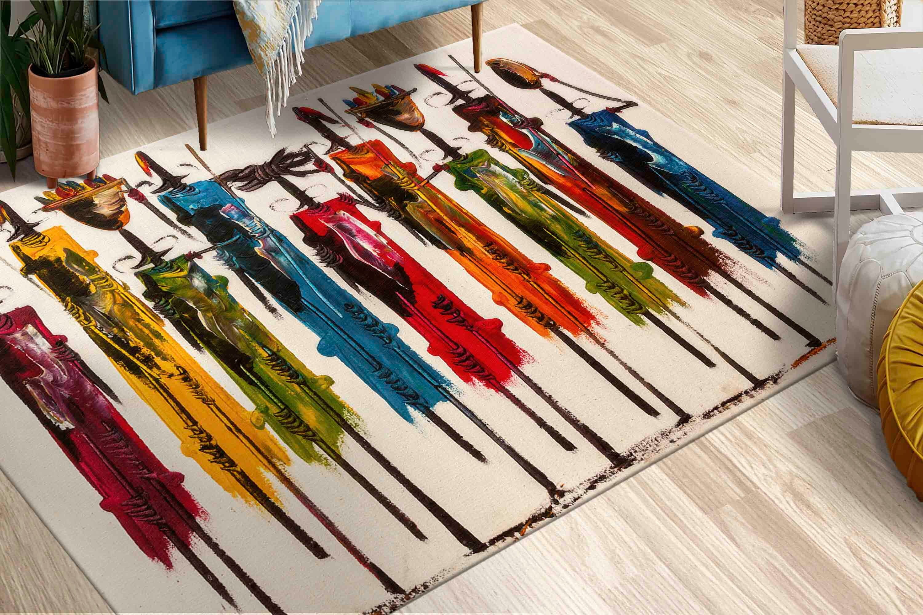 African Rugs, African People Rugs, Non-Slip Carpet Rug, Modern Rug ...