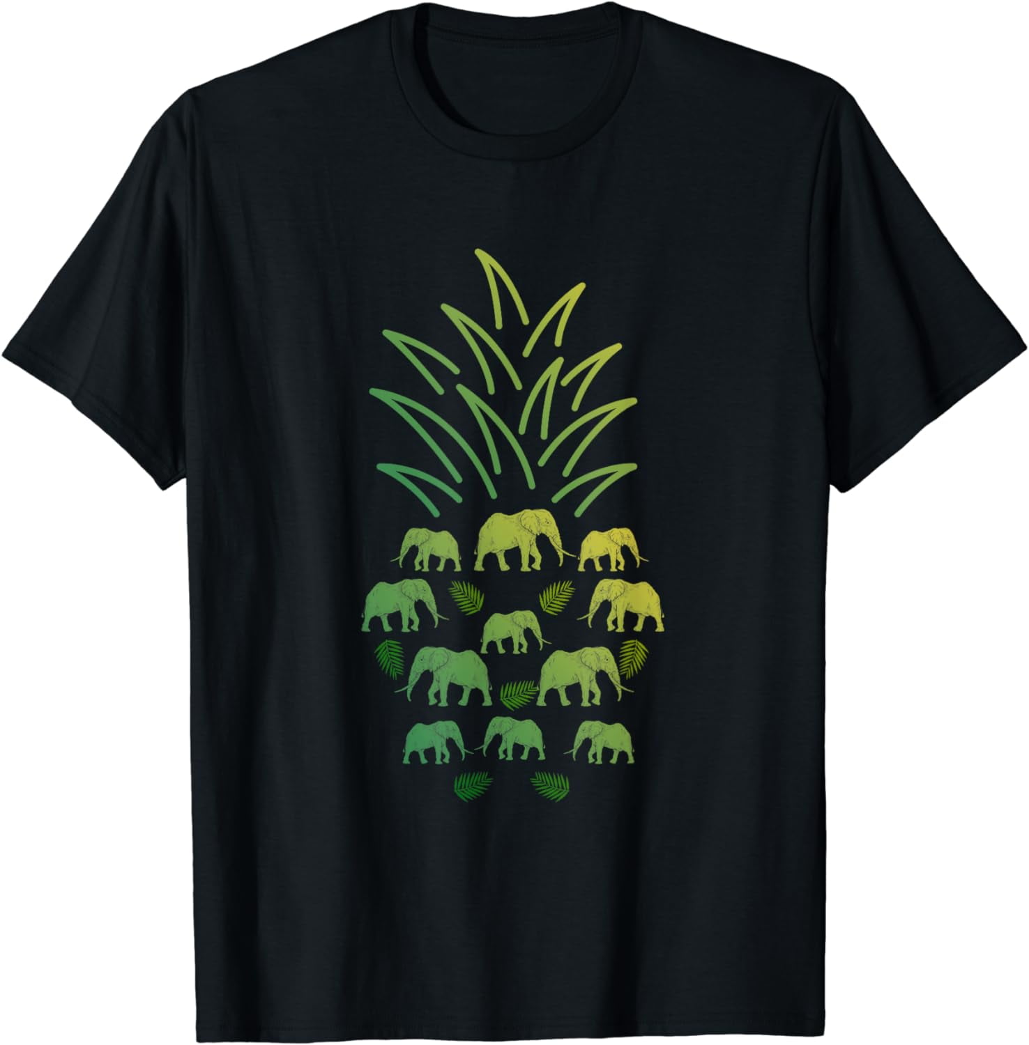 African Safari Animal Elephant Pineapple T-Shirt - Walmart.com