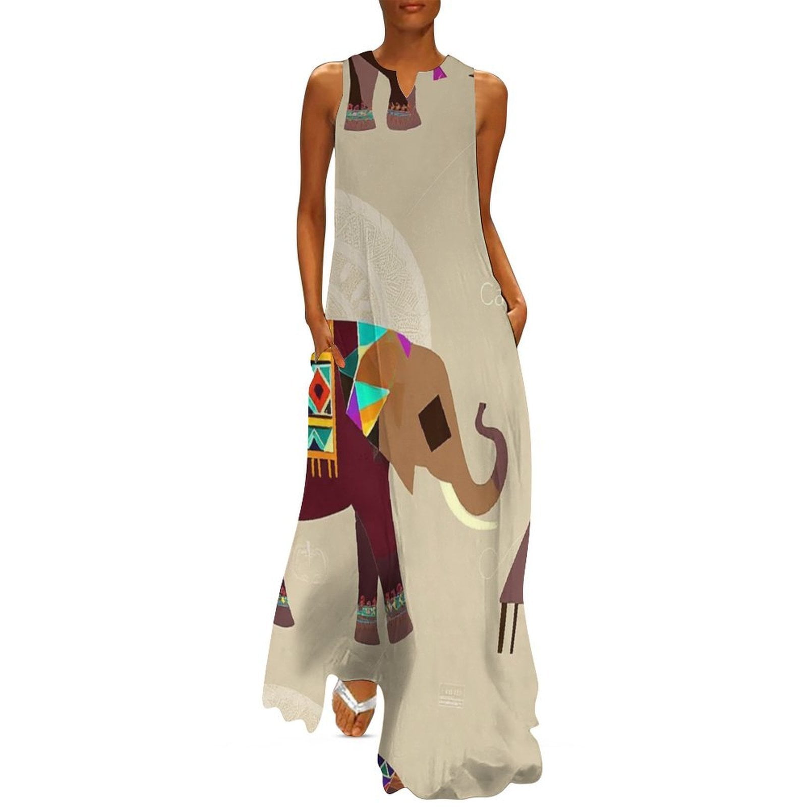 African Safari Long Dress luxury evening dresses women clothing new ...