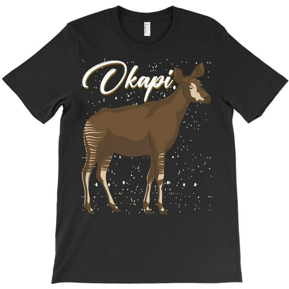 African Safari Lover Funny Wildlife Zoo Animal Okapi Graphic H41106 T ...