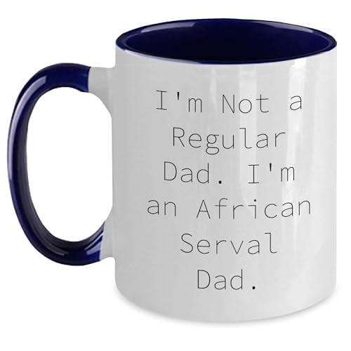 African Serval Cat Dad Coffee Mug | Funny Father's Day Unique Gifts for ...