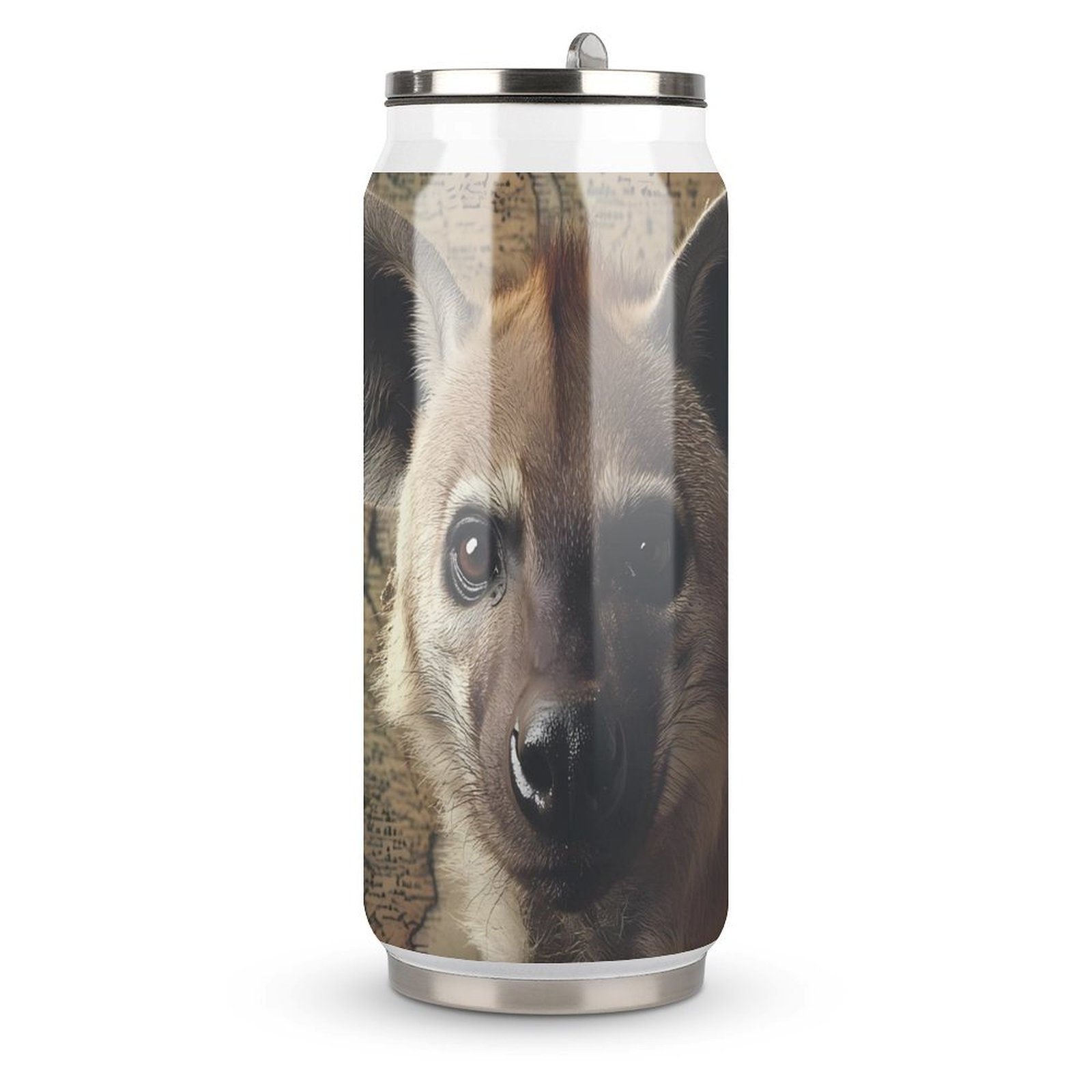 African Spotted Hyena Coffee Tavel Tumblers with Lid and Straw ...