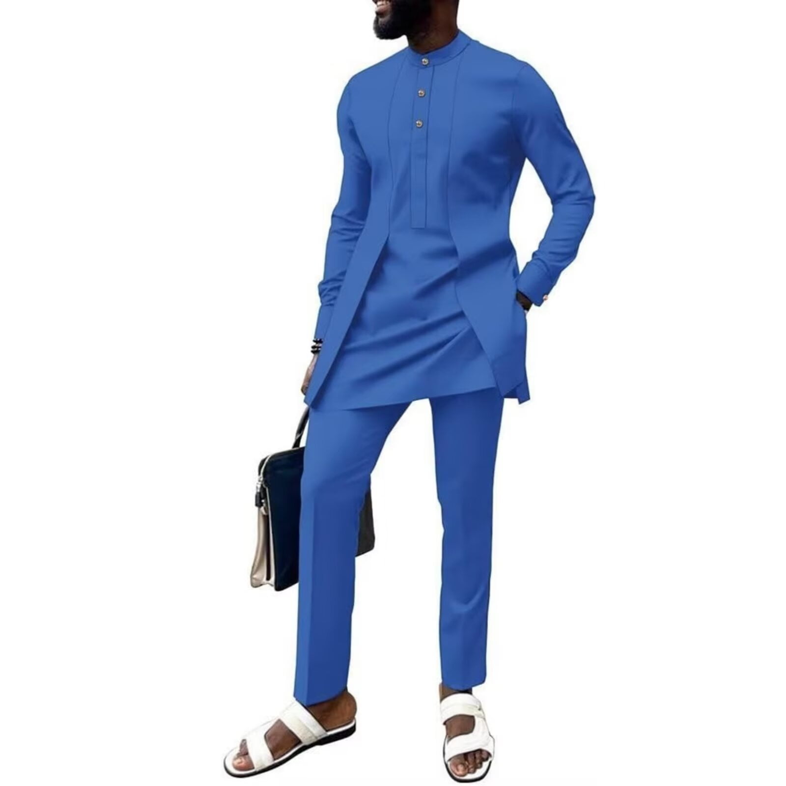 African Suit for Men Wedding Dashiki Outfit 2 pcs African Mens Clothes ...