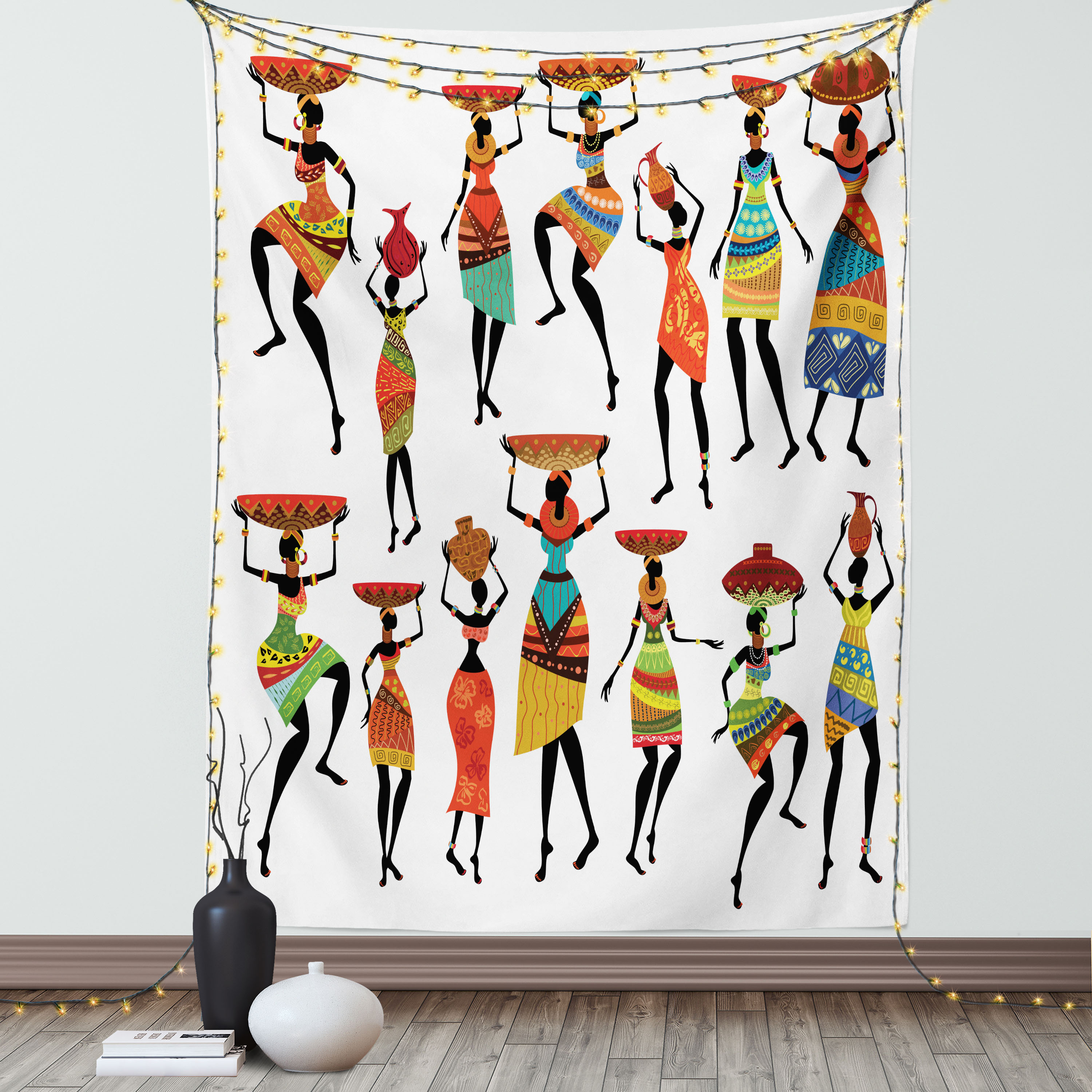 African Tapestry, Pattern of Cool African Women Carrying Some Ethnic ...