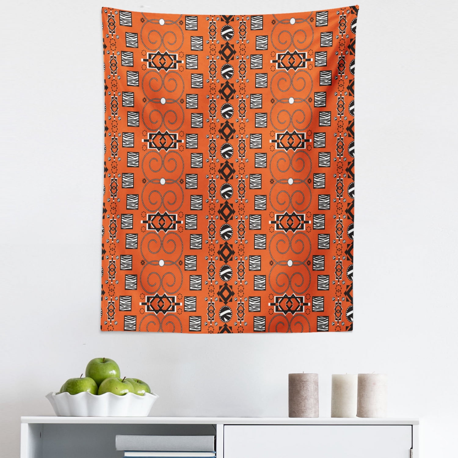African Tapestry, Pattern with Traditional Ornamental Folk Boho Design ...