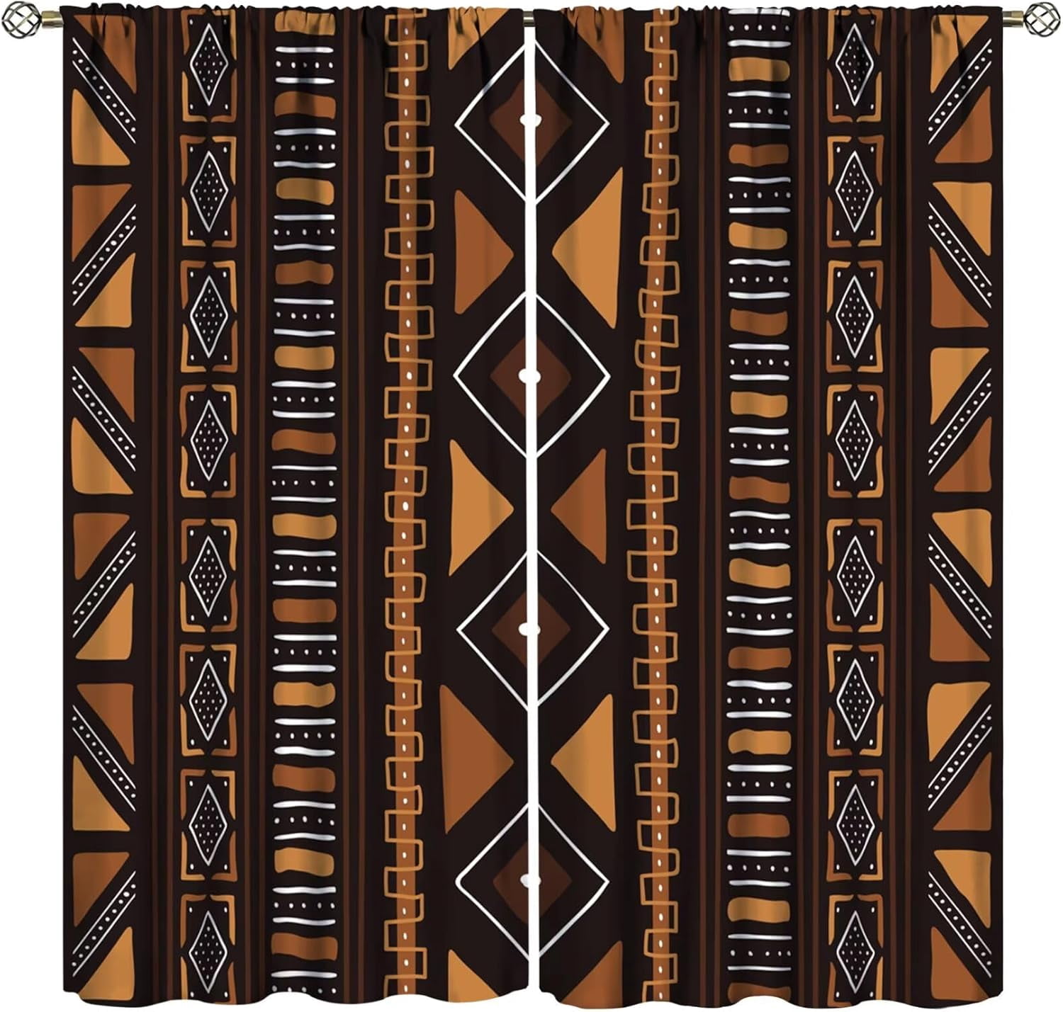 African Tribal Curtains African Mud Cloth Pattern African Elements ...