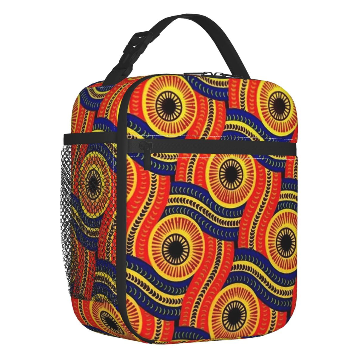 African Tribal Geometric Ankara Kente Pattern Reusable Lunch Box Women ...