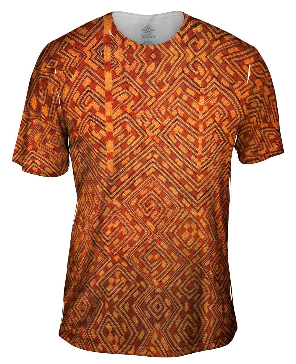 African Tribal Kuba Cloth Snake Mens T-Shirt All Over Print - Walmart.com