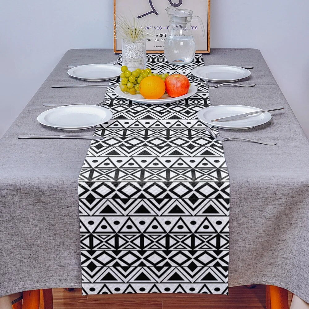 African Tribal Pattern Table Runner Luxury Home Dining Table Coffee ...