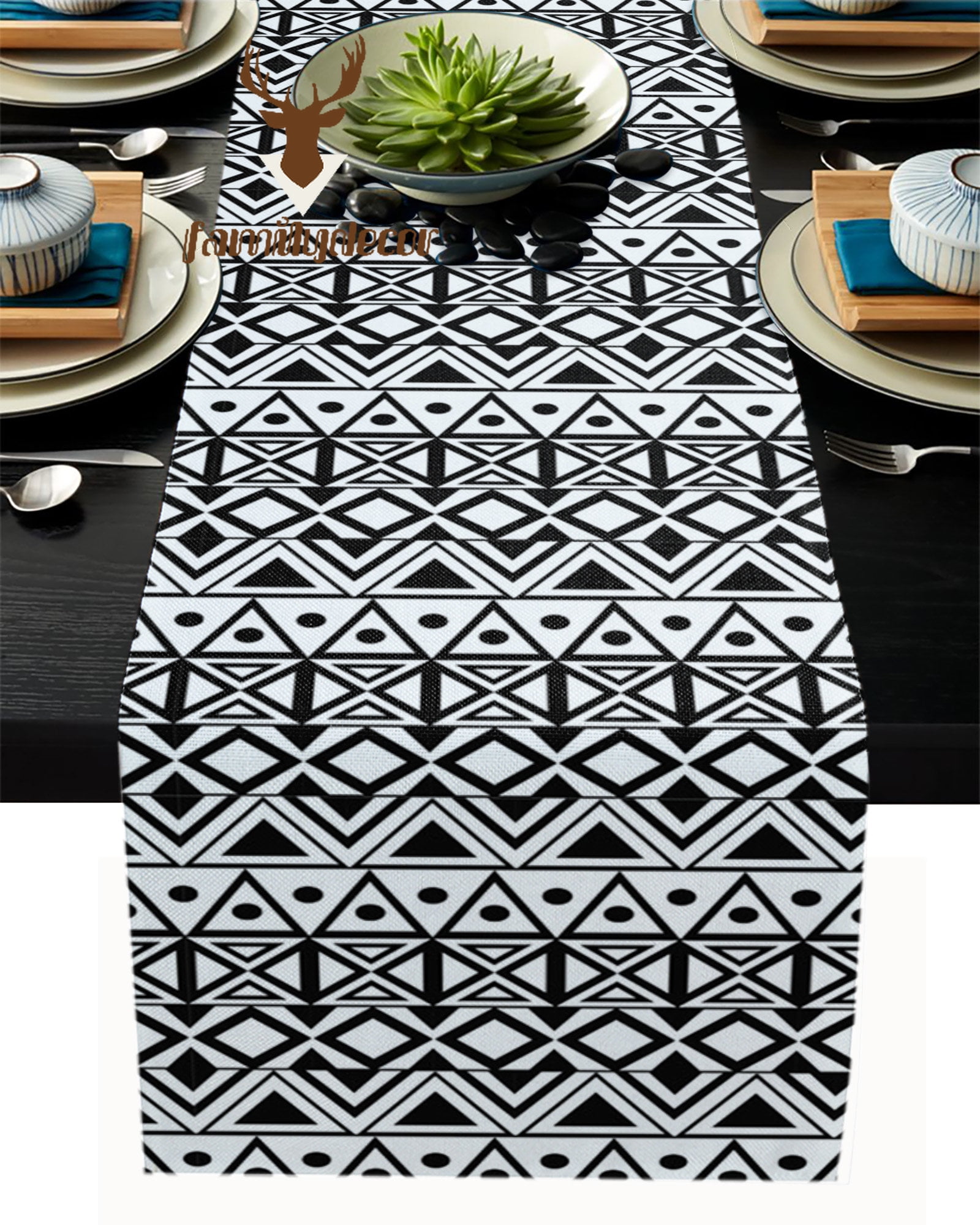 African Tribal Pattern Table Runner Luxury Home Dining Table Coffee ...