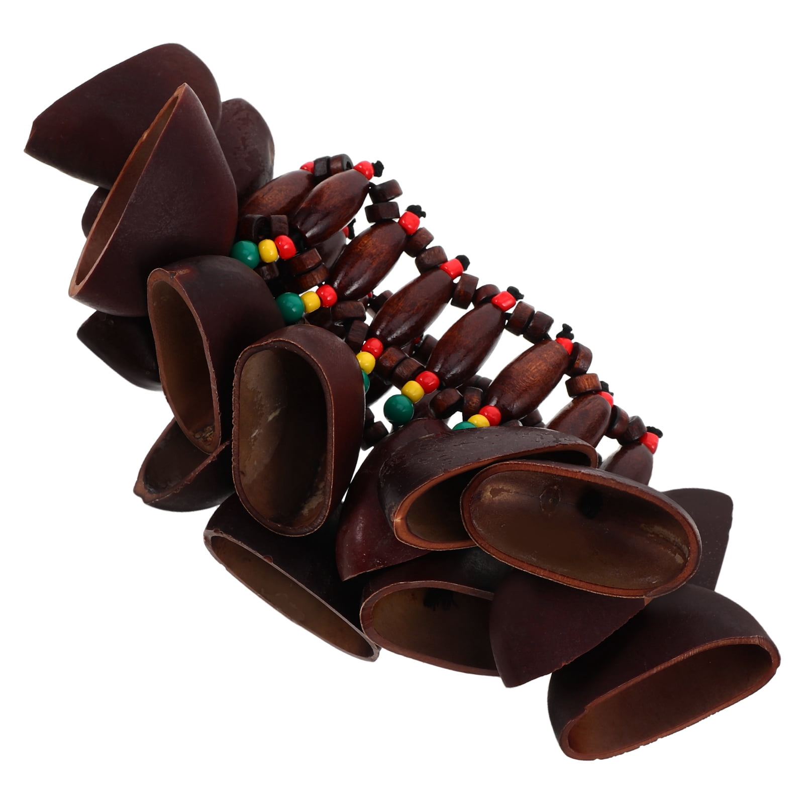 African Tribal Style Nuts Handbell Rattle Bracelet Anklet Natural ...