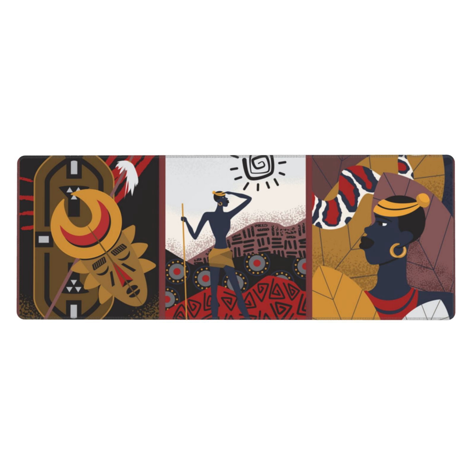African Tribe Aborigine Tribal Mouse Pad Extended Large Gaming Mousepad ...
