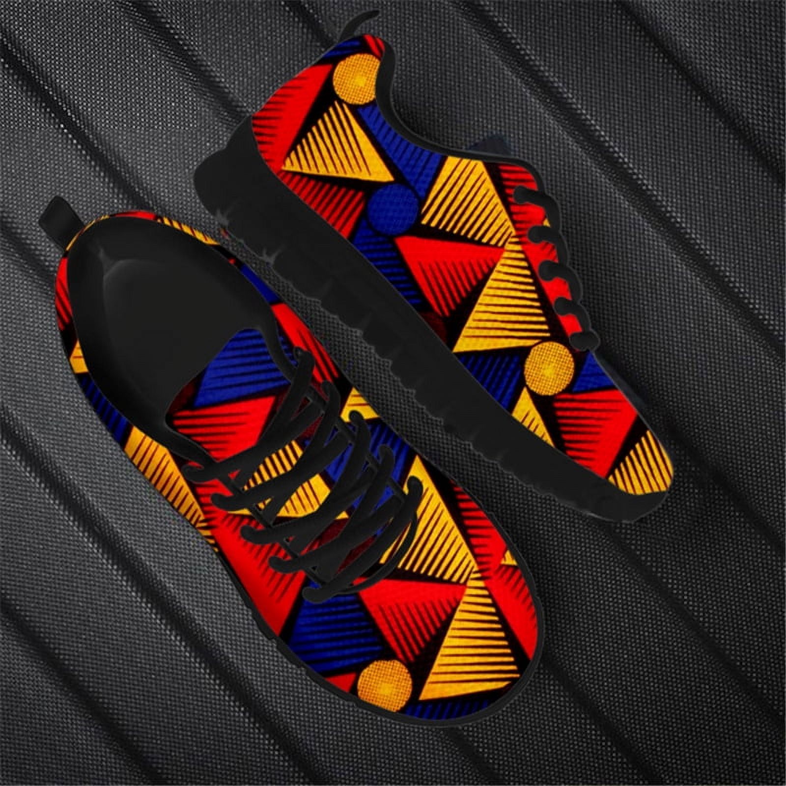 African Tribe Floral Print Woman Casual Shoes For Women Flats Shoes ...