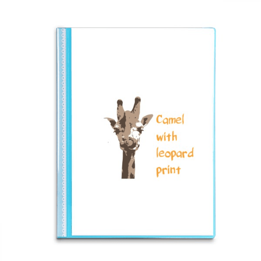 African Tropical Animal Giraffe Book Sheet Protectors Portfolio Binder ...