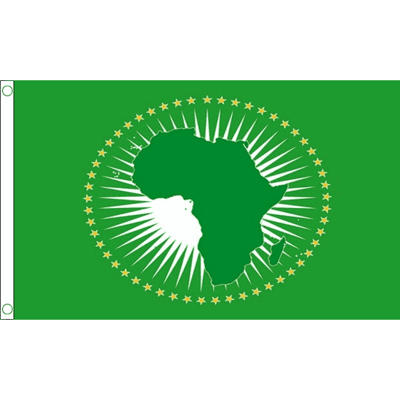 African Union 3'x5' Flag and Spinner Flagpole Set, Includes Flag, 6 ...