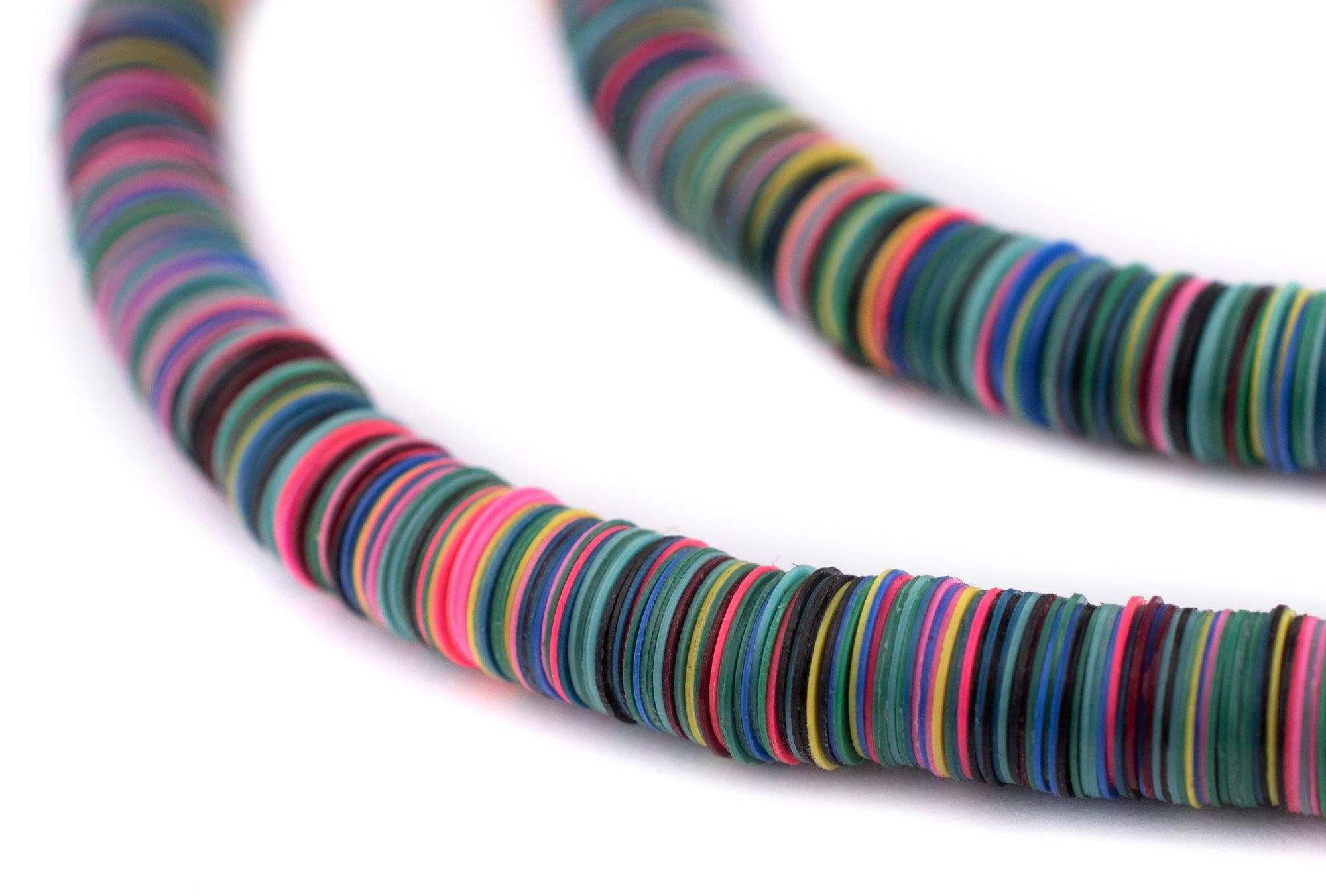 The Bead Chest African Vinyl Beads, Ghana Vulcanite Crafts Supplies for ...