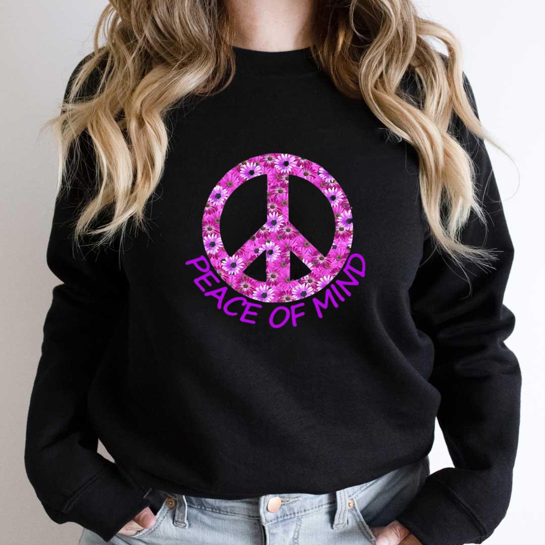 African Violet Peace Sign Funny Peace Of Mind Holiday Graphic - Fan ...