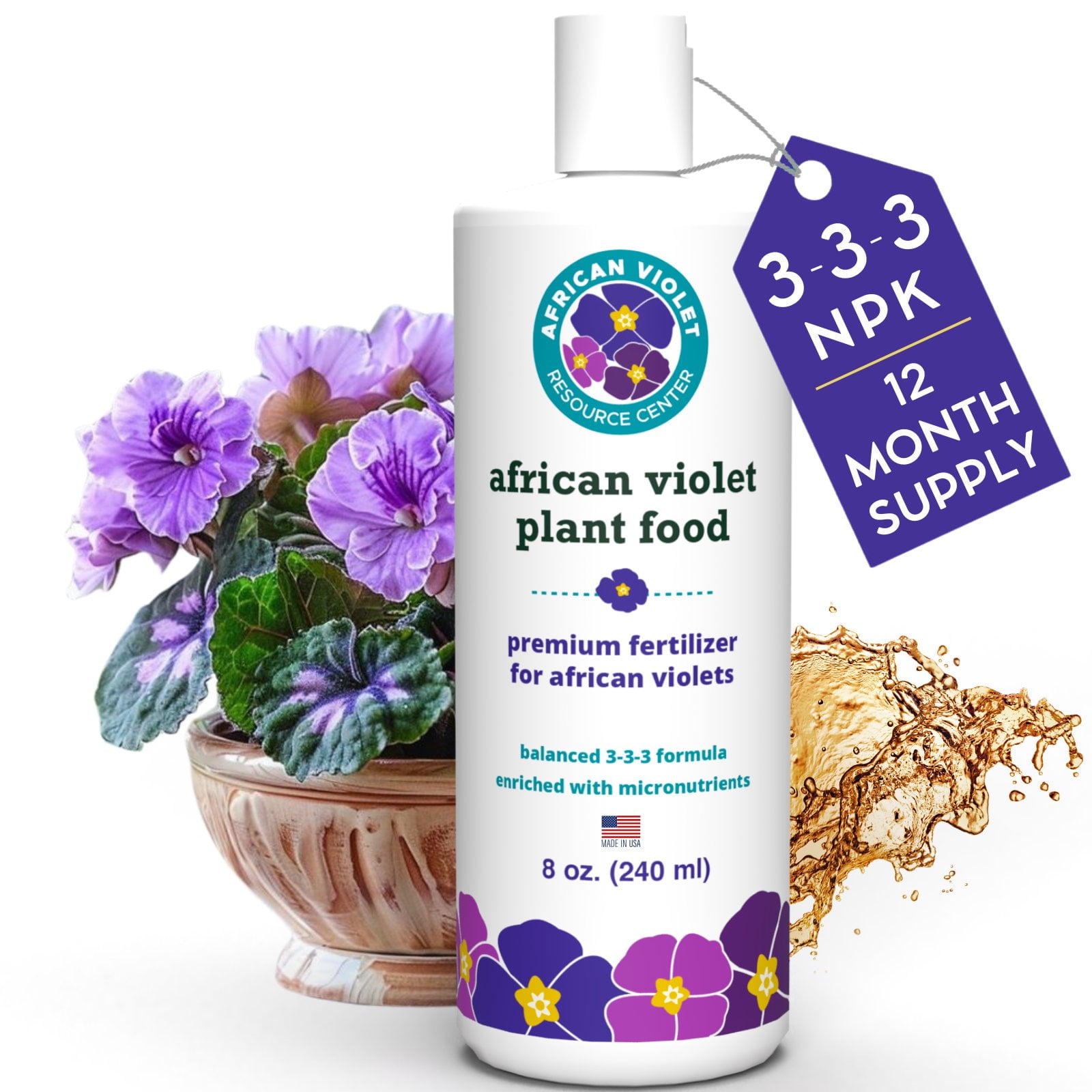 African Violet Plant Food by Houseplant Resource Center Liquid ...