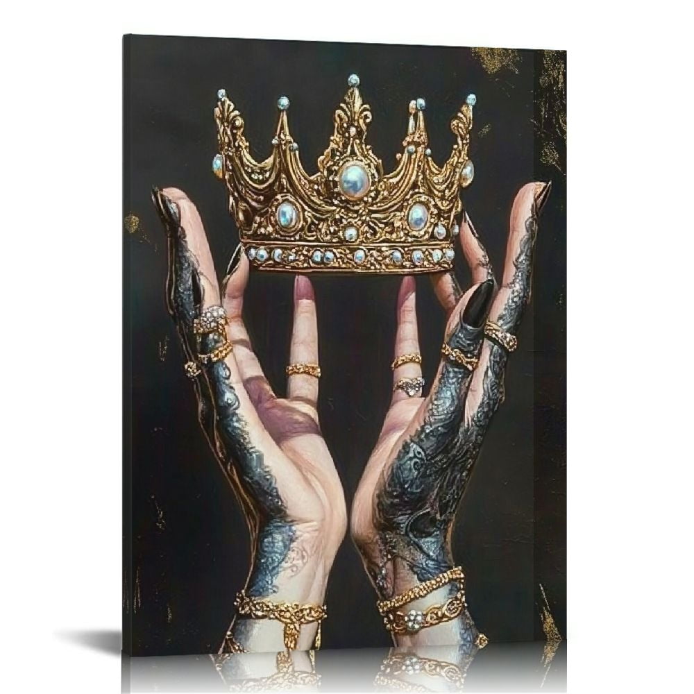 African Wall Art Crown Picture Prints Poster Abstract African Art ...