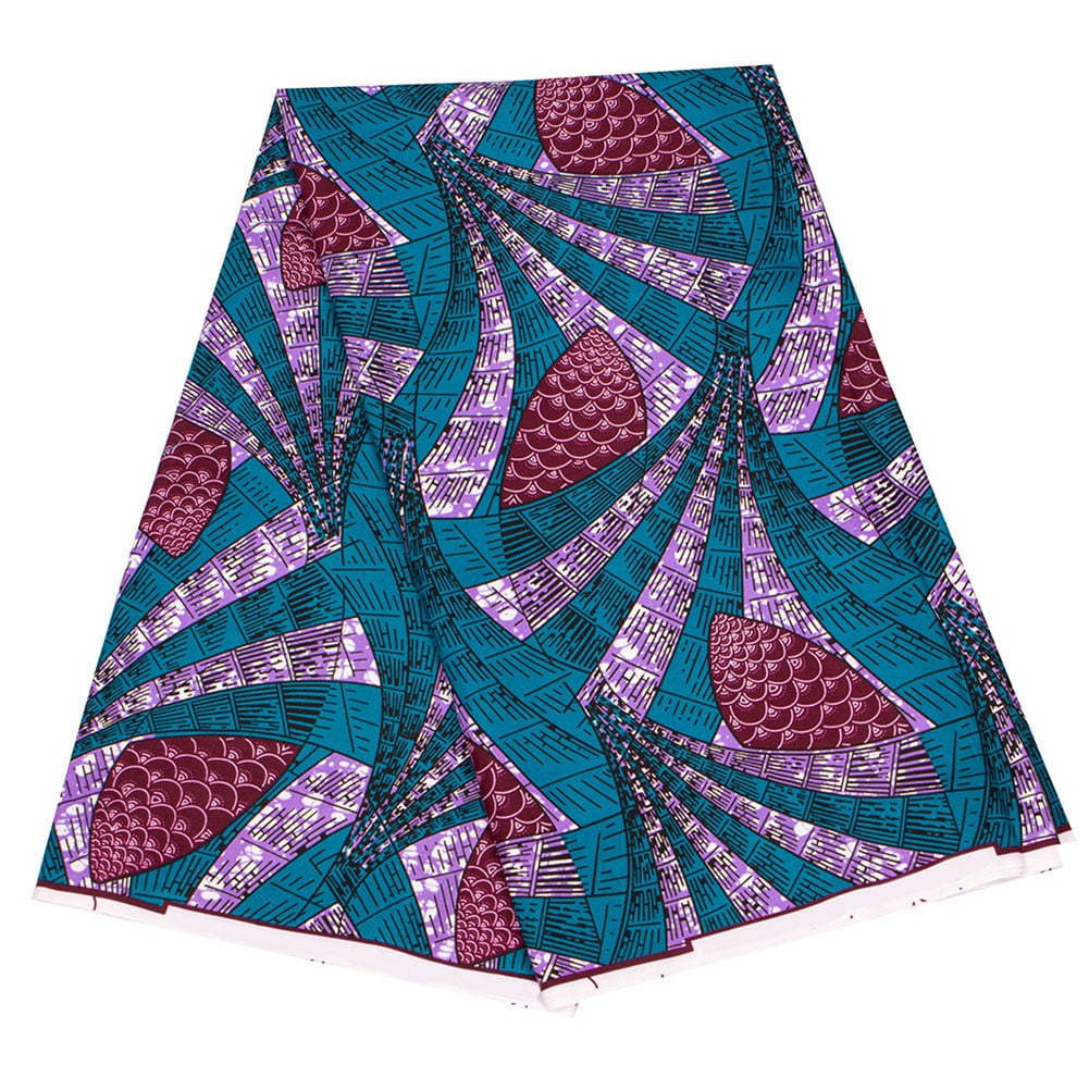 African Wax Dyed Fabric High Quality Batik Print Gold Wax Soft Pagne ...
