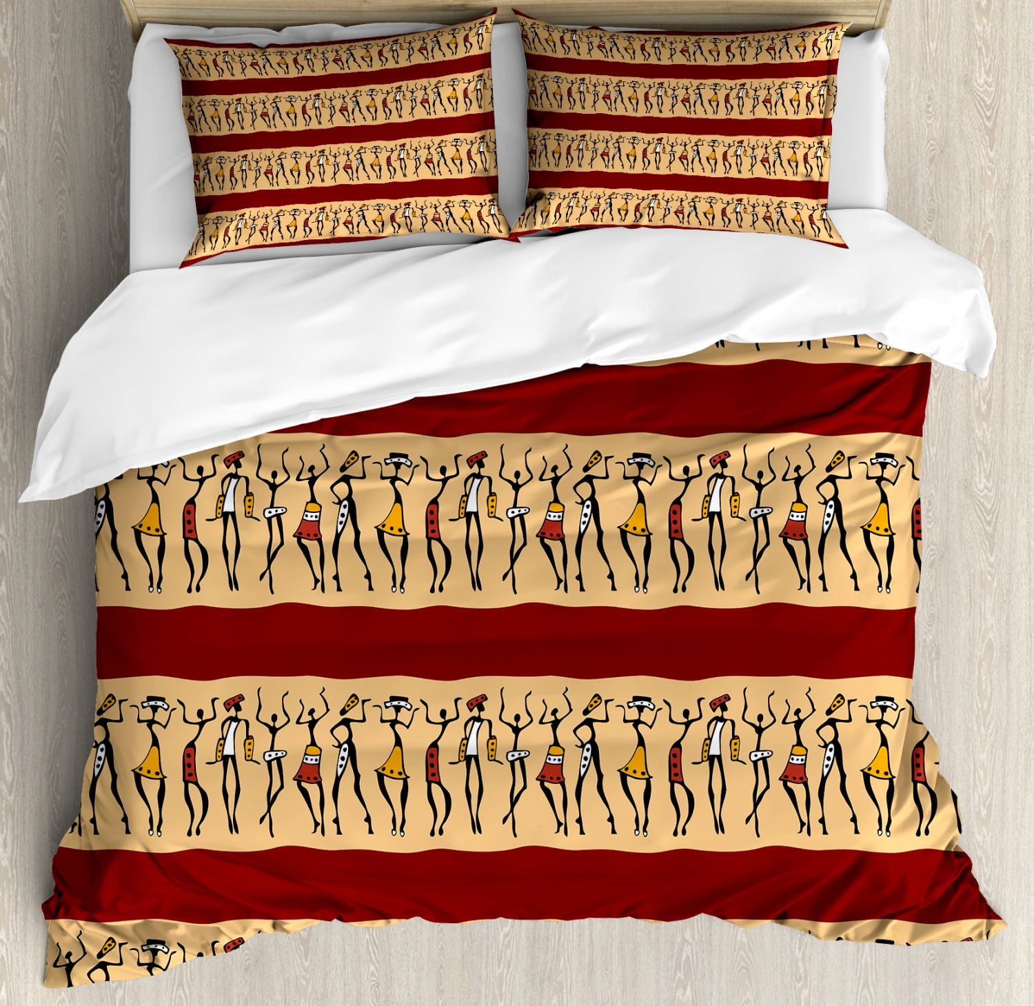 African Woman Duvet Cover Set Queen Size, Native Indigenous People ...