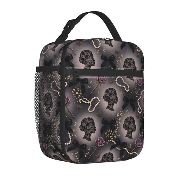 African Woman Lunch Box, Classic Faithful Quote Graphic Carrier ...