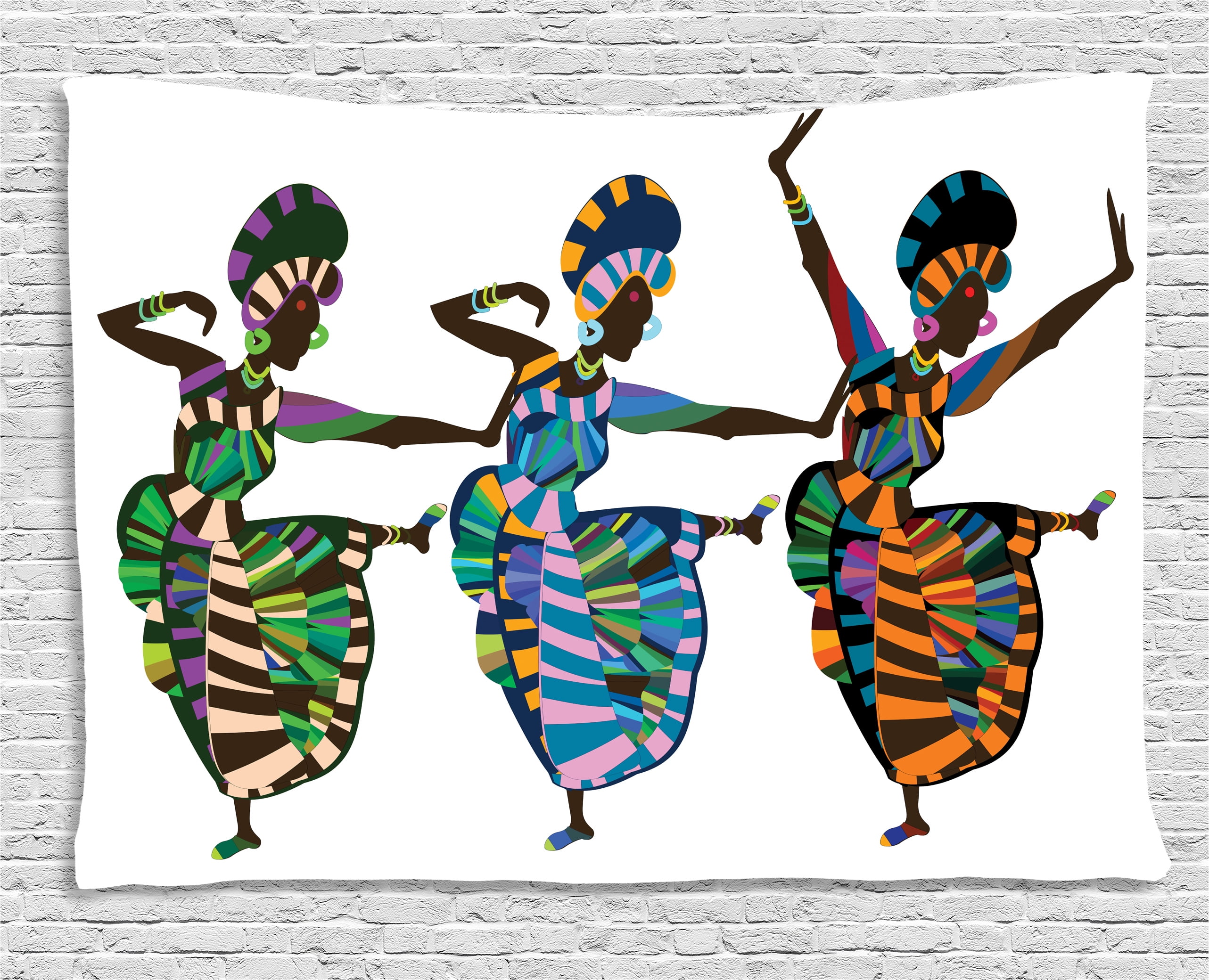African Woman Tapestry, Religious Dance Performed by African Women in ...