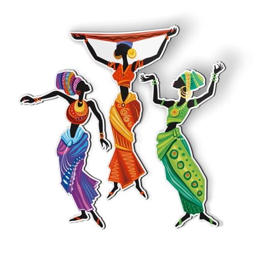 African Women Beautiful - 3" each Magnets for Car Locker Refrigerator ...
