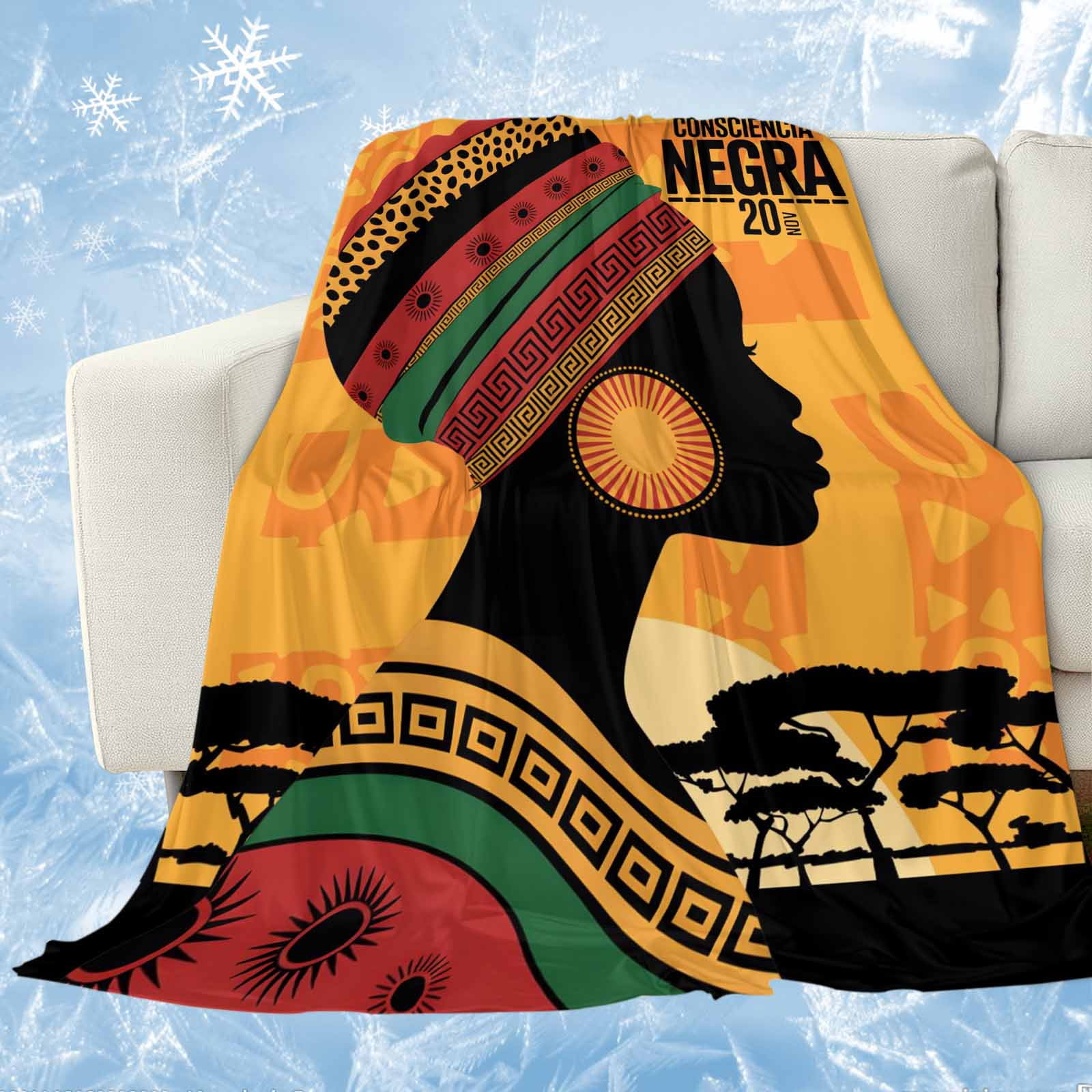 African Women Cooling Blanket,Lightweight Breathable Summer Throw ...