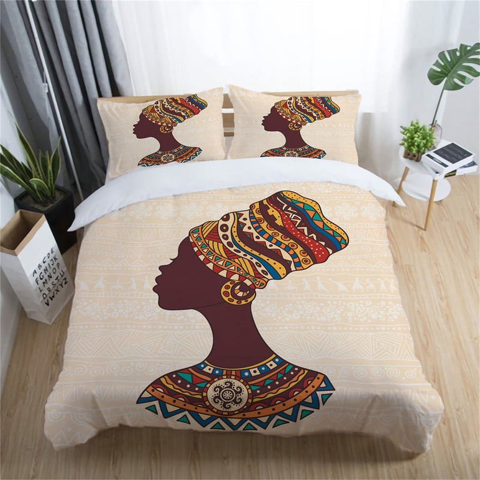 African Women Home Textiles Duvet Cover Soft Comforter Cover Set ...